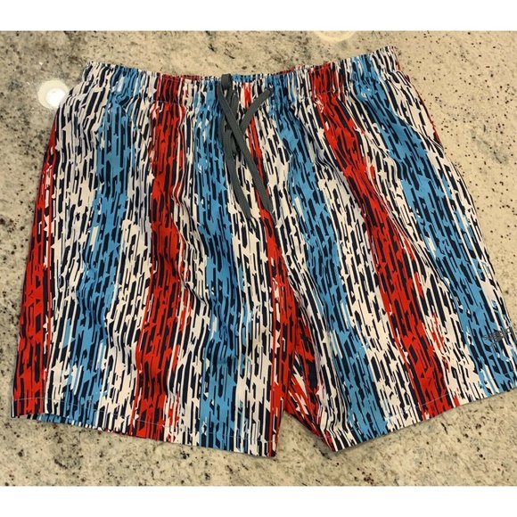 Speedo | Swim | Speedo Red White Blue Swim Trunks Mens Xl | Poshmark
